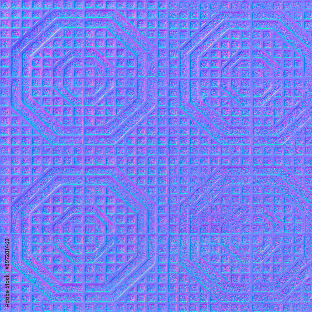 Foto de Floor tiled normal map for substance designers, or archviz ...