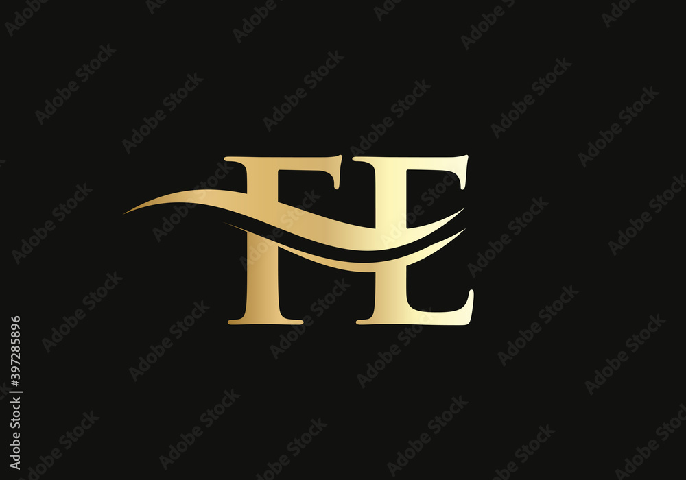 FE letter logo design. FE Logo for luxury branding. Elegant and stylish ...