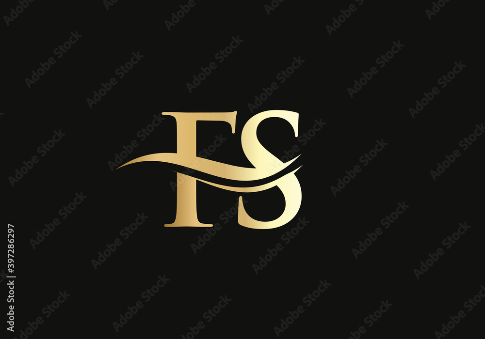 Swoosh Letter FS Logo Design for business and company identity ...