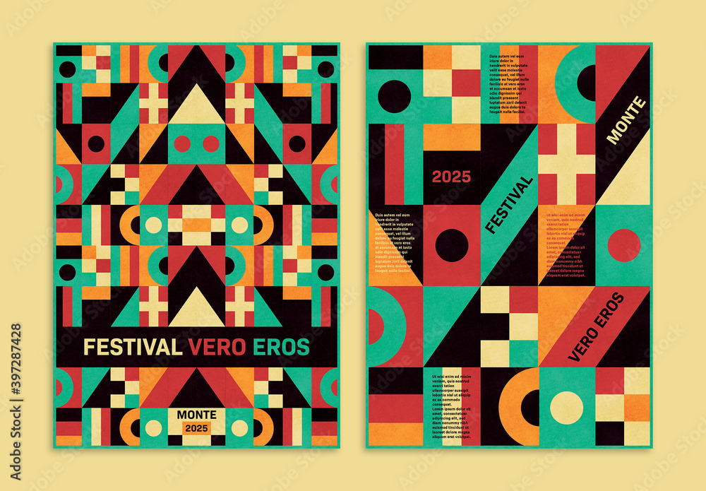 Geometrisk Grafisk Design Plakat