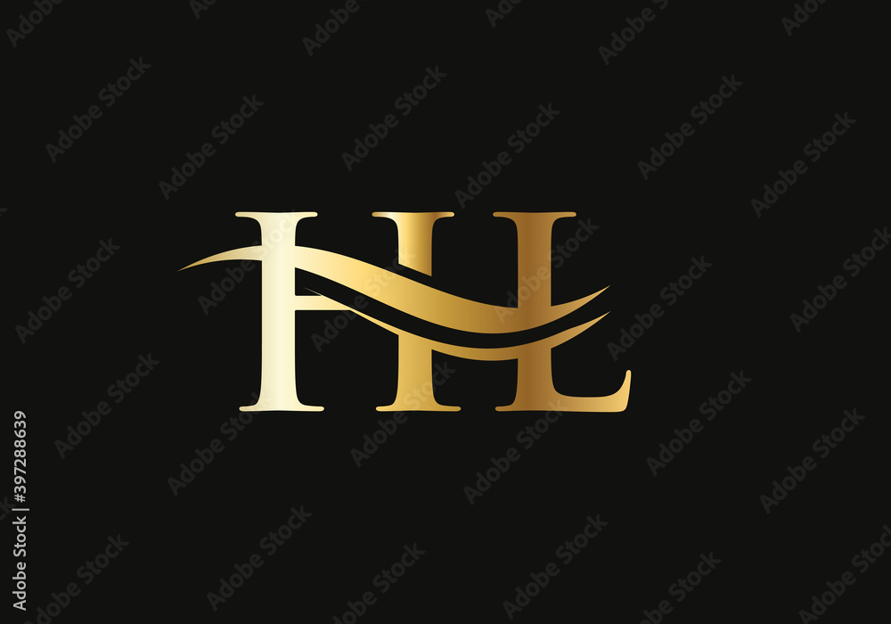 Letter HL Logo Design for business and company identity. Creative HL ...