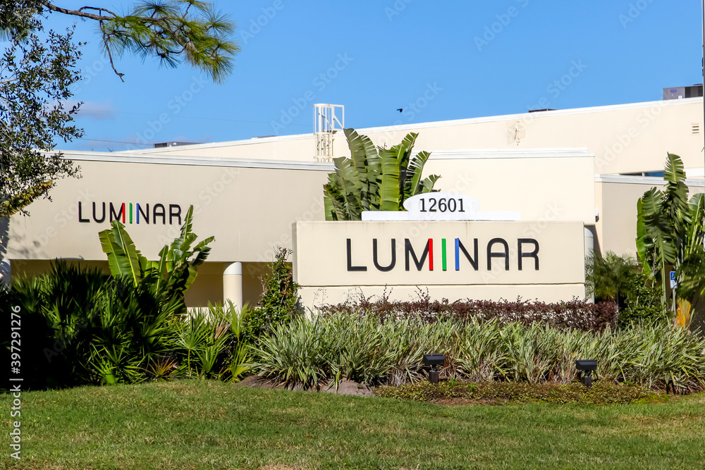 Luminar technology headquarters is shown in Orlando, Florida, USA on ...