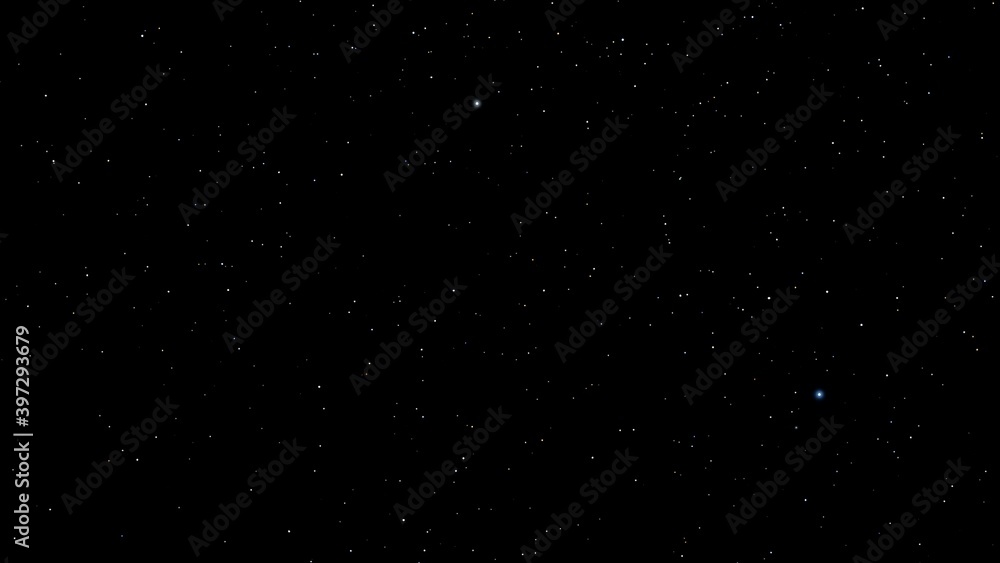 Stars in sky, starry night starlight shine of milky way, space cosmic ...