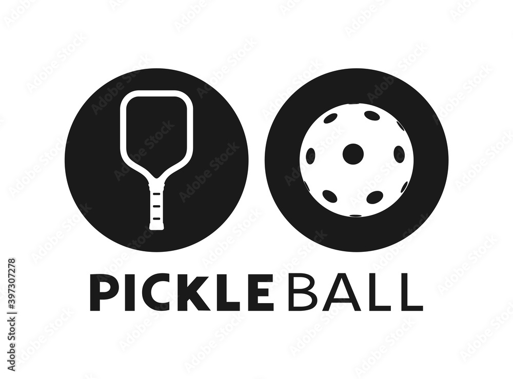 Pickleball sport symbol Stock Vector | Adobe Stock
