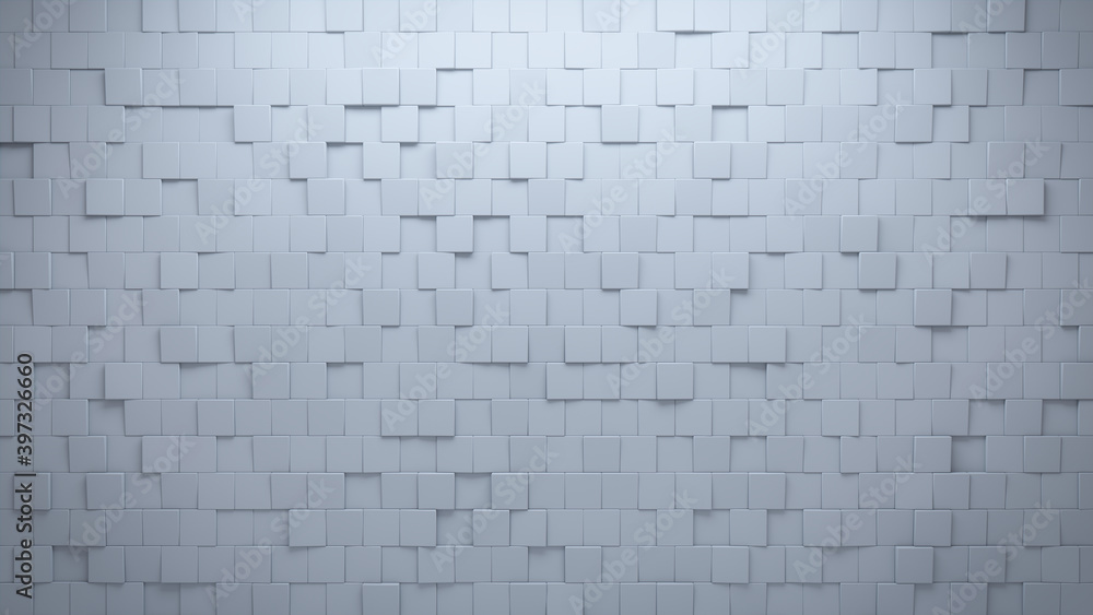 Futuristic, High Tech, light background, with an offset square block ...