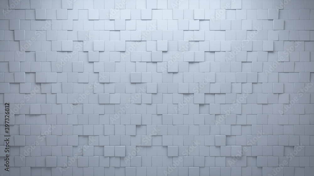 Futuristic, High Tech, light background, with an offset square block ...