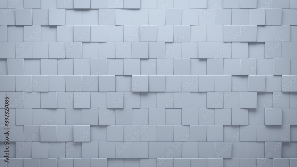 Futuristic, High Tech, light background, with an offset square block ...