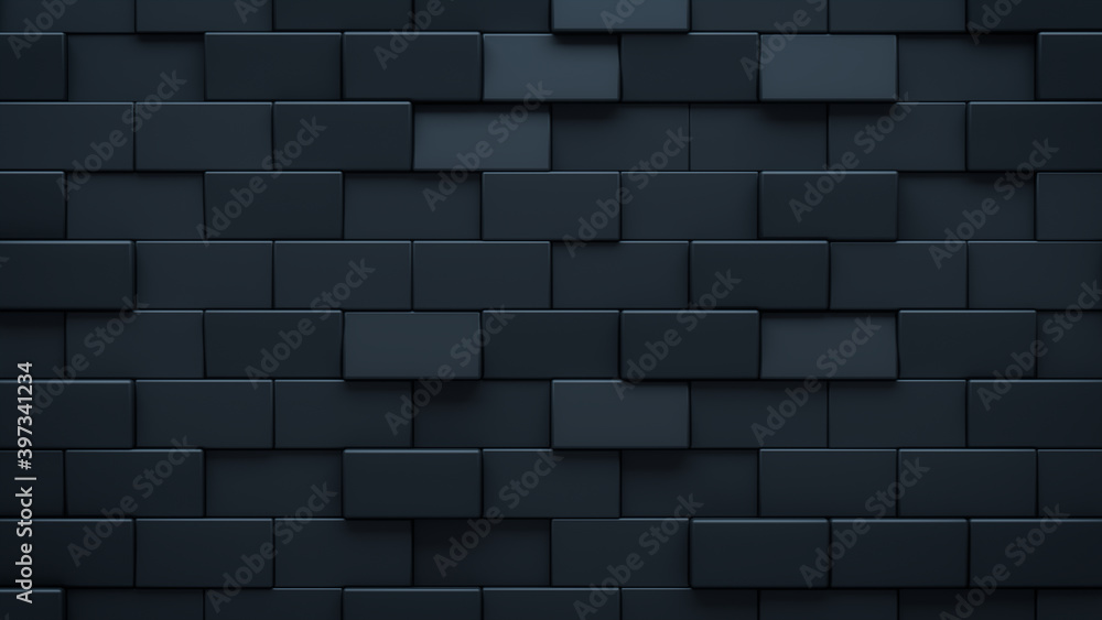 Futuristic, High Tech, dark background, with a offset rectangular block ...