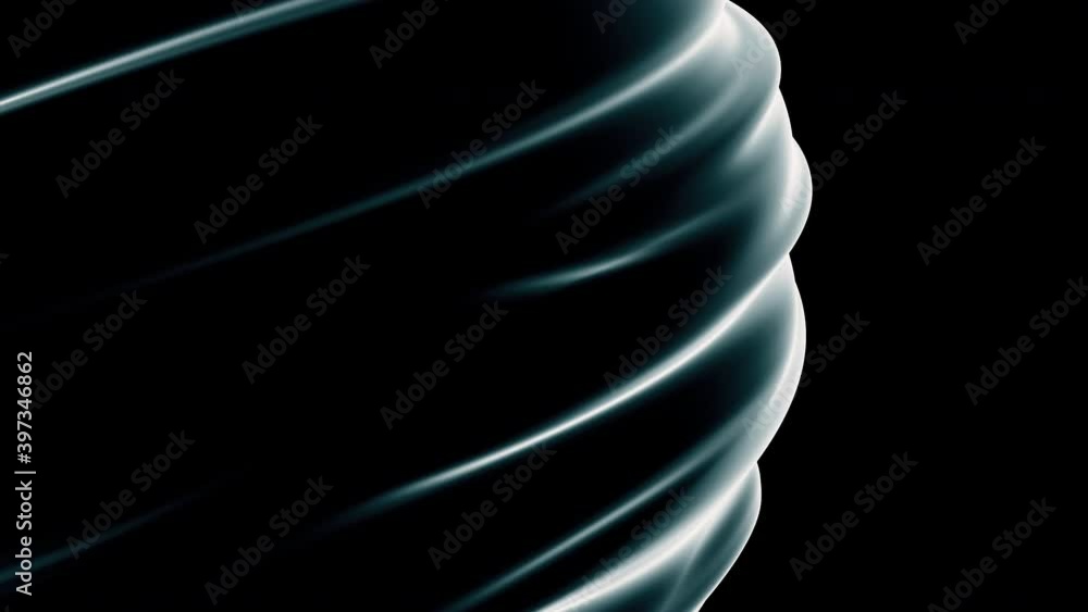 huge 3D sphere with wavy surface on dark background, 4K rendered ...