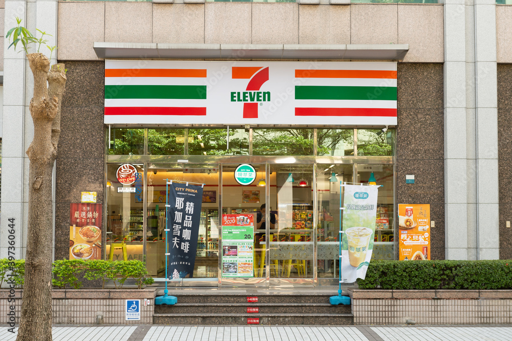 Taipei, Taiwan - November , 2020 : 7-Eleven a 24 hour Convenience Store ...