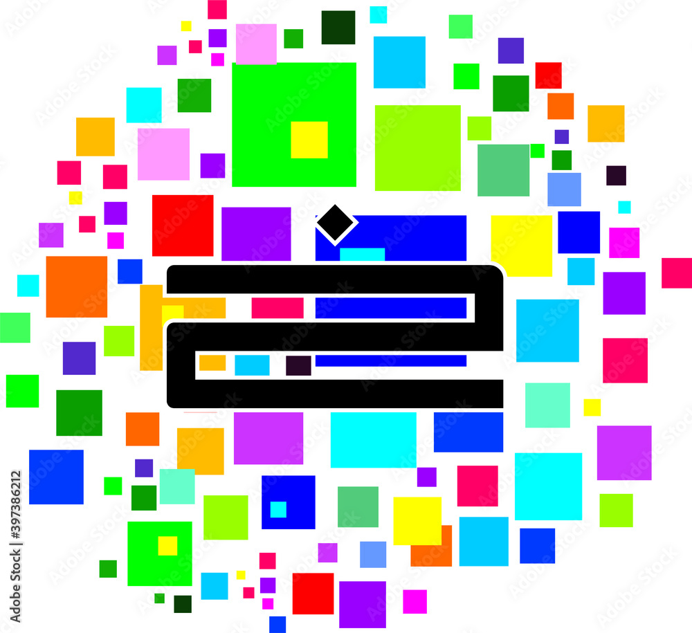 Arabic Calligraphy Alphabet letters or Stylized font style, colorful ...