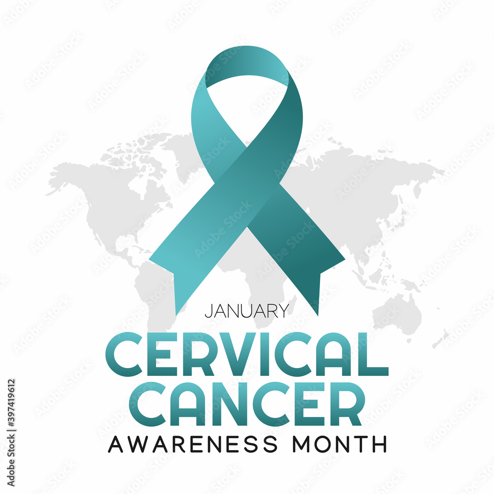 vector graphic of cervical cancer awareness month good for cervical ...