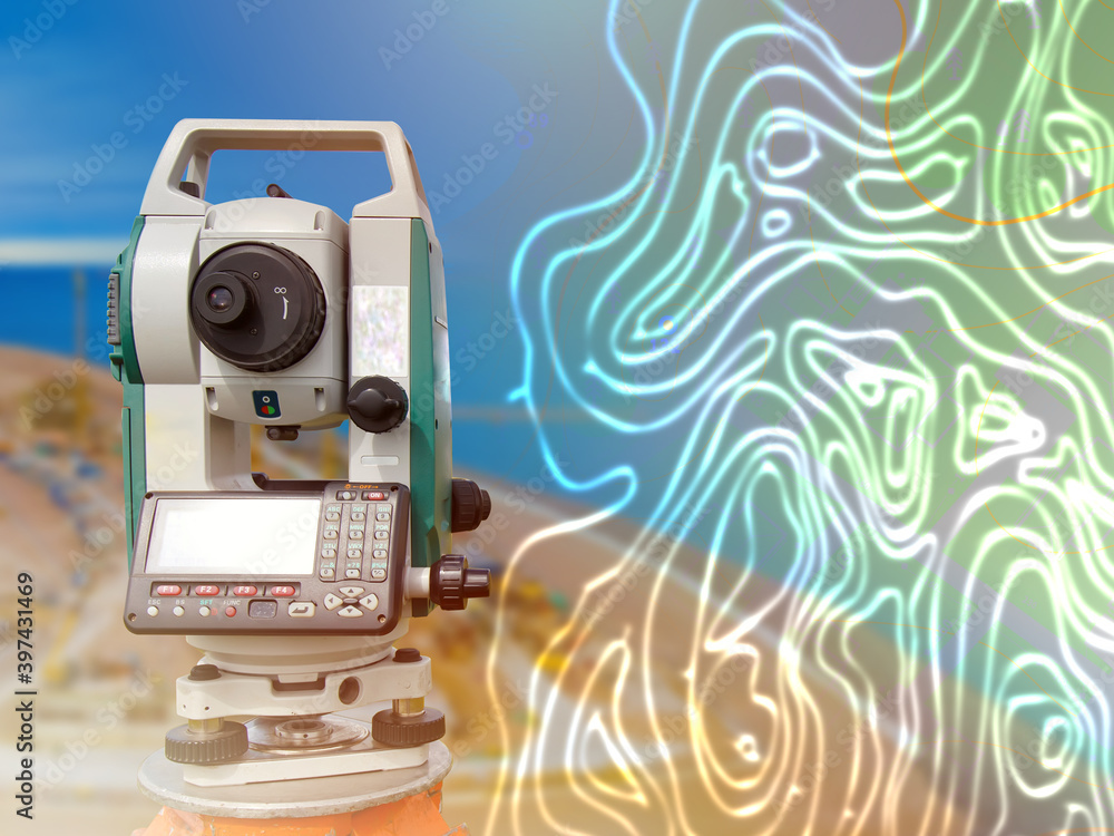 Cartography. Cartographer at work. Map equipment. Mapping ...