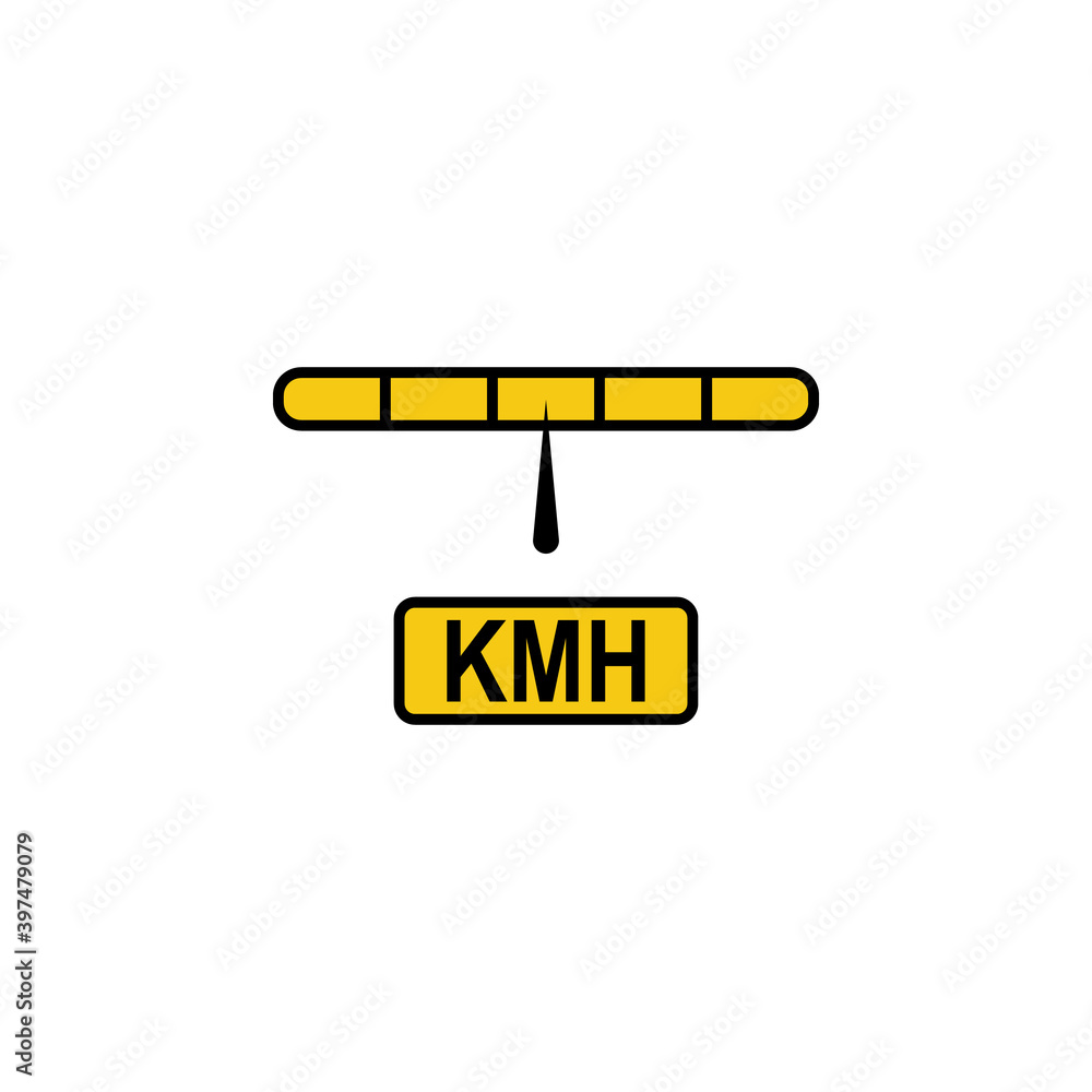 speedometer, kilometer, hours icon. Signs and symbols can be used for ...