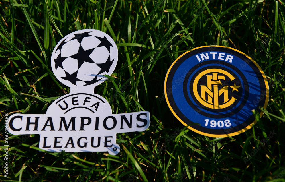 September 6, 2019 Istanbul, Turkey. The emblem of the Italian football ...