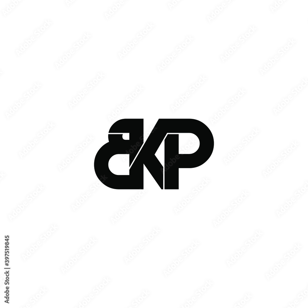 bkp letter original monogram logo design Stock Vector | Adobe Stock