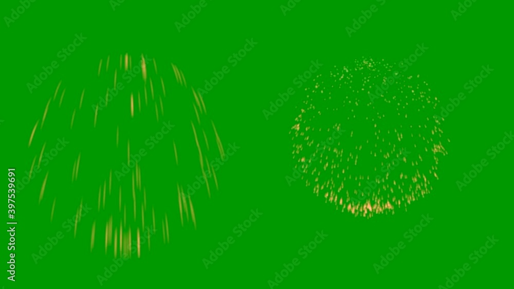 Fireworks motion graphics with green screen background Stock Video ...