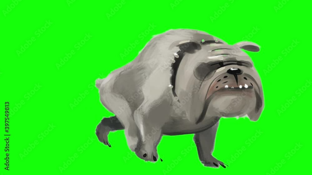 Dog Walk cycle animation. clip in high resolution. Stock Video | Adobe ...