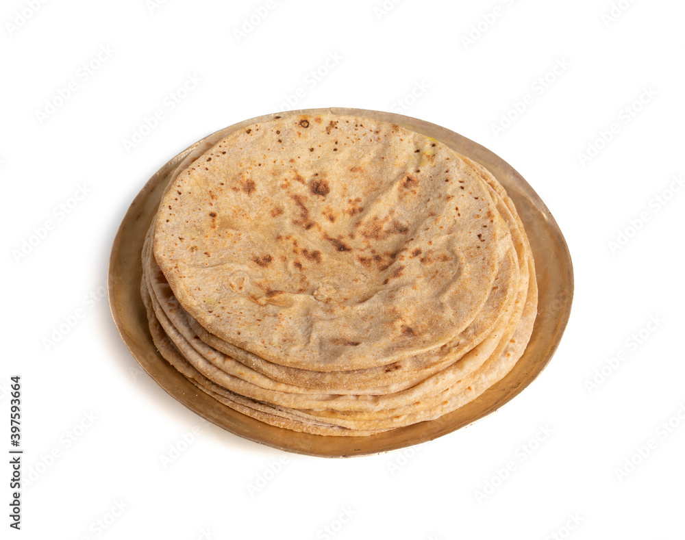 Indian Traditional Cuisine Chapati Also Know as Roti, Fulka, Paratha ...