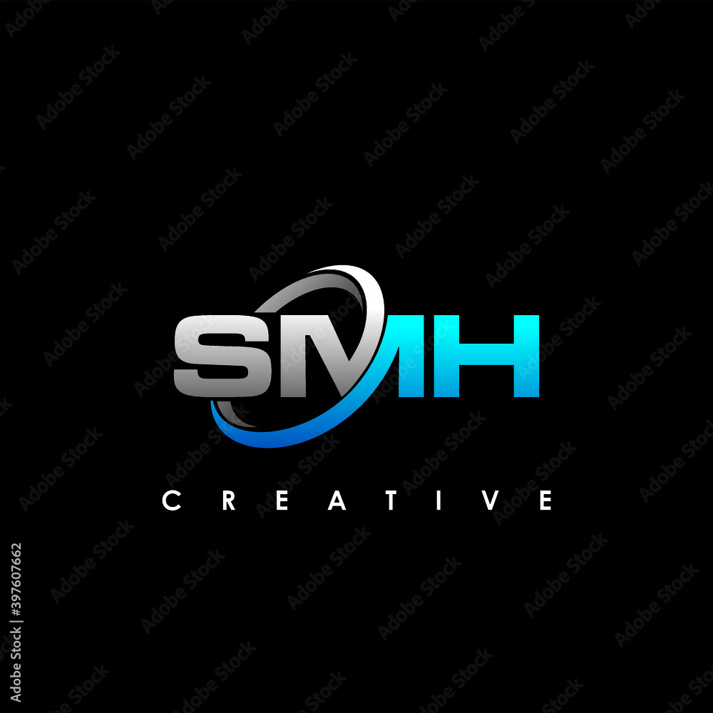 SMH Letter Initial Logo Design Template Vector Illustration Stock ...