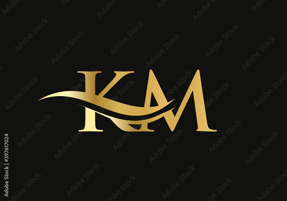 KM Logo for luxury branding. Elegant and stylish design for your ...