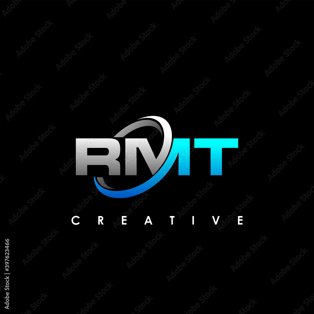 RMT Letter Initial Logo Design Template Vector Illustration Stock ...