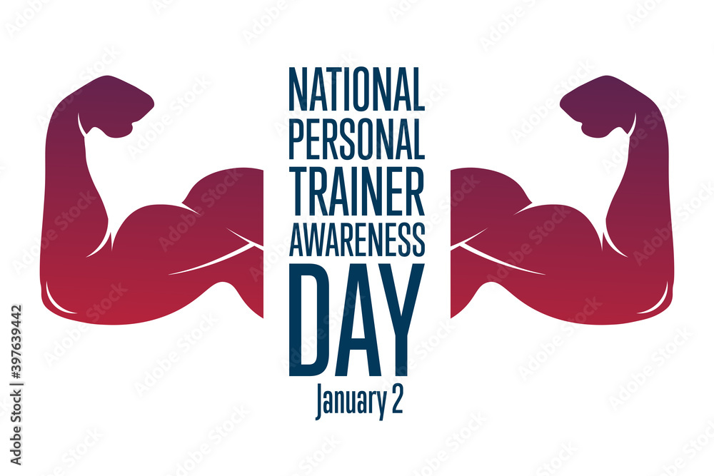 National Personal Trainer Awareness Day. January 2. Holiday concept ...