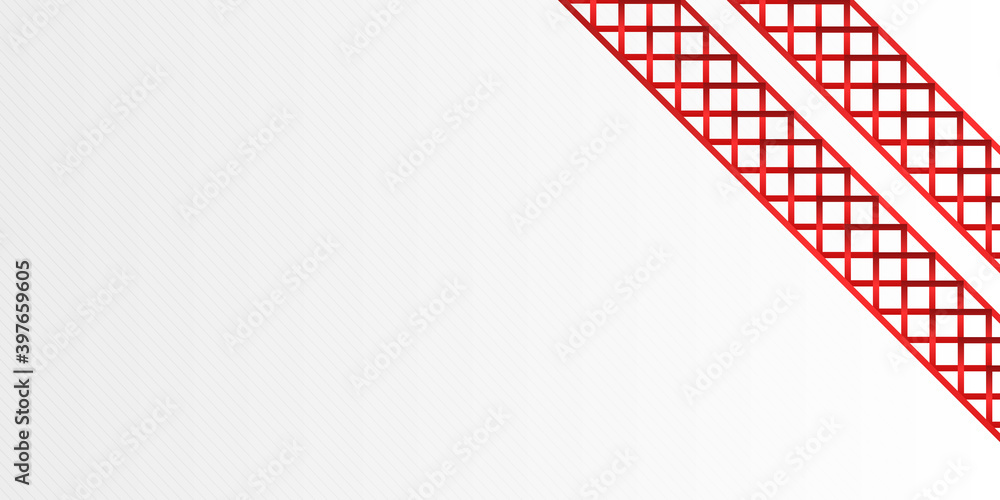 Red white abstract business background with islamic pattern Stock ...