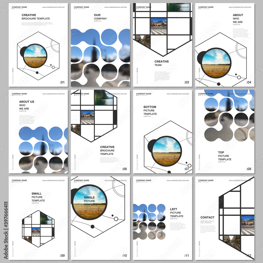 A4 brochure layout of covers templates for flyer leaflet, A4 brochure ...