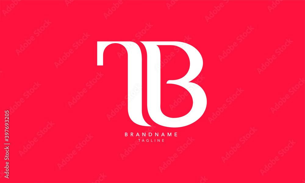 Alphabet letters Initials Monogram logo TB, BT, T and B Stock Vector ...