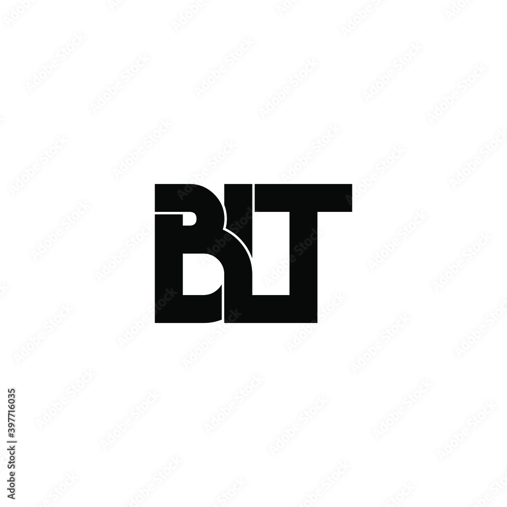 blt letter original monogram logo design Stock Vector | Adobe Stock