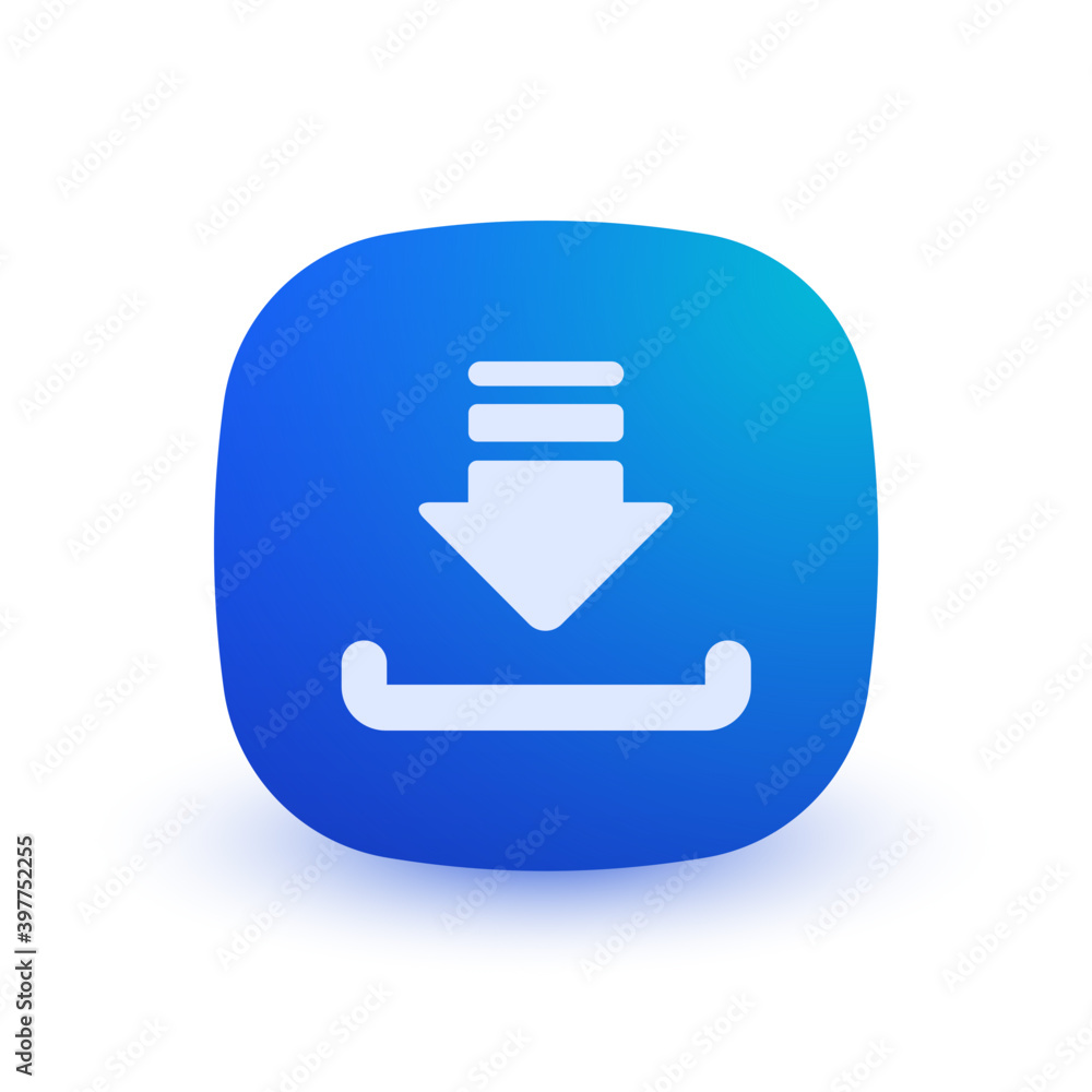 Download - Button Stock Vector | Adobe Stock