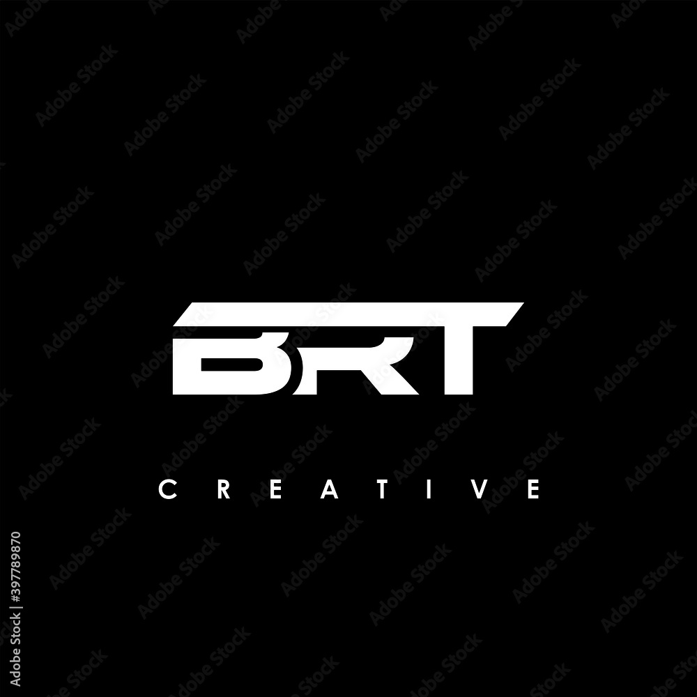 BRT Letter Initial Logo Design Template Vector Illustration Stock ...