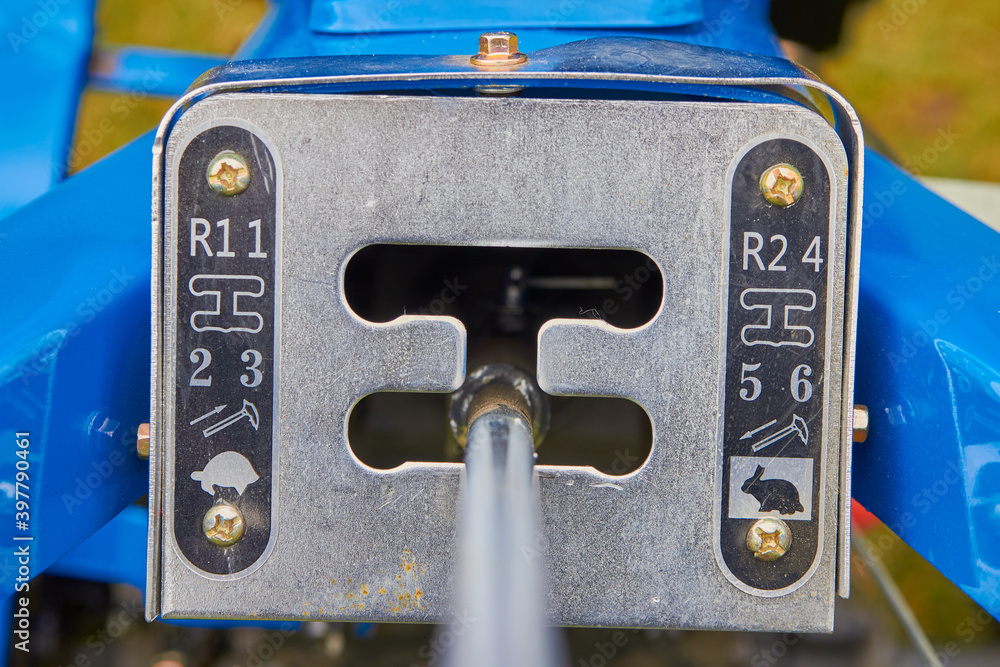 panel to shift gears on tractor,designation for shifting gears on a two ...