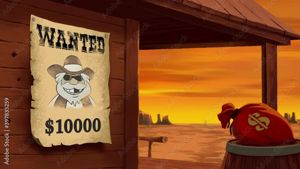 Christmas animated card Wild West Part 4. The fourth part of the ...