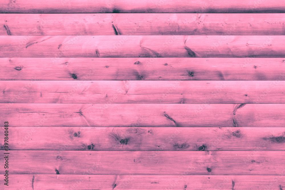 Vivid Pink Wood Plank Wall. Barnwood Surface Material. Siding Imitation ...