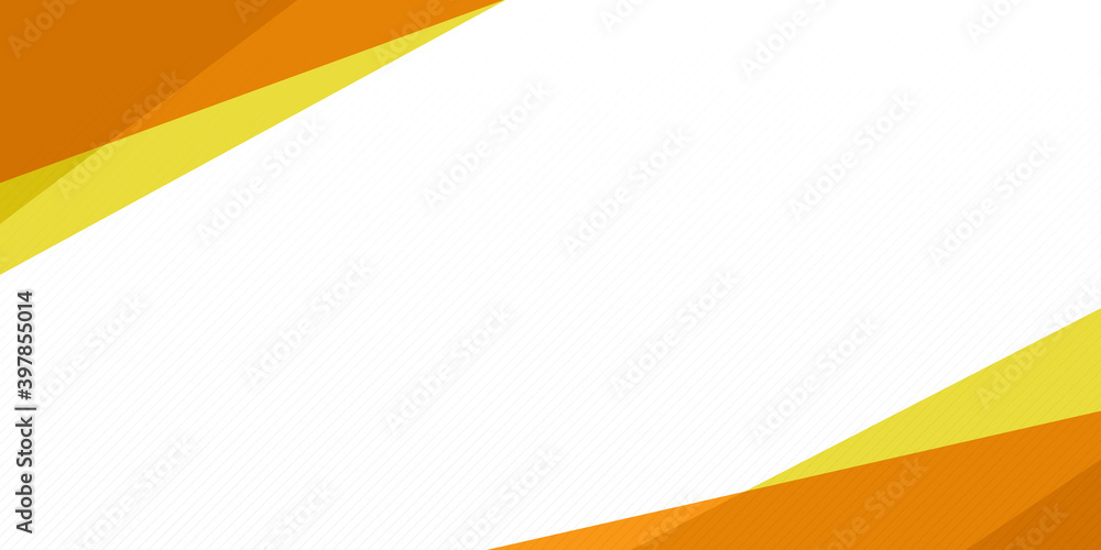 Abstract yellow and orange warm tone background with simply curve lines ...