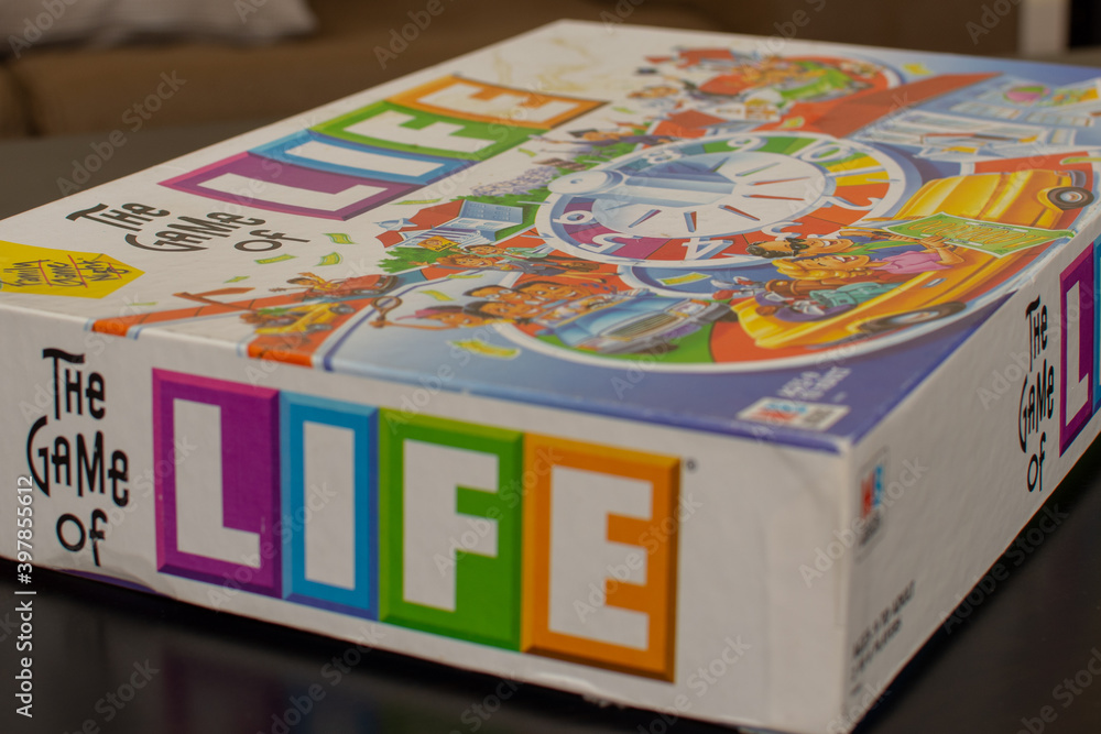 Colorful Game of Life Box Stock Photo | Adobe Stock