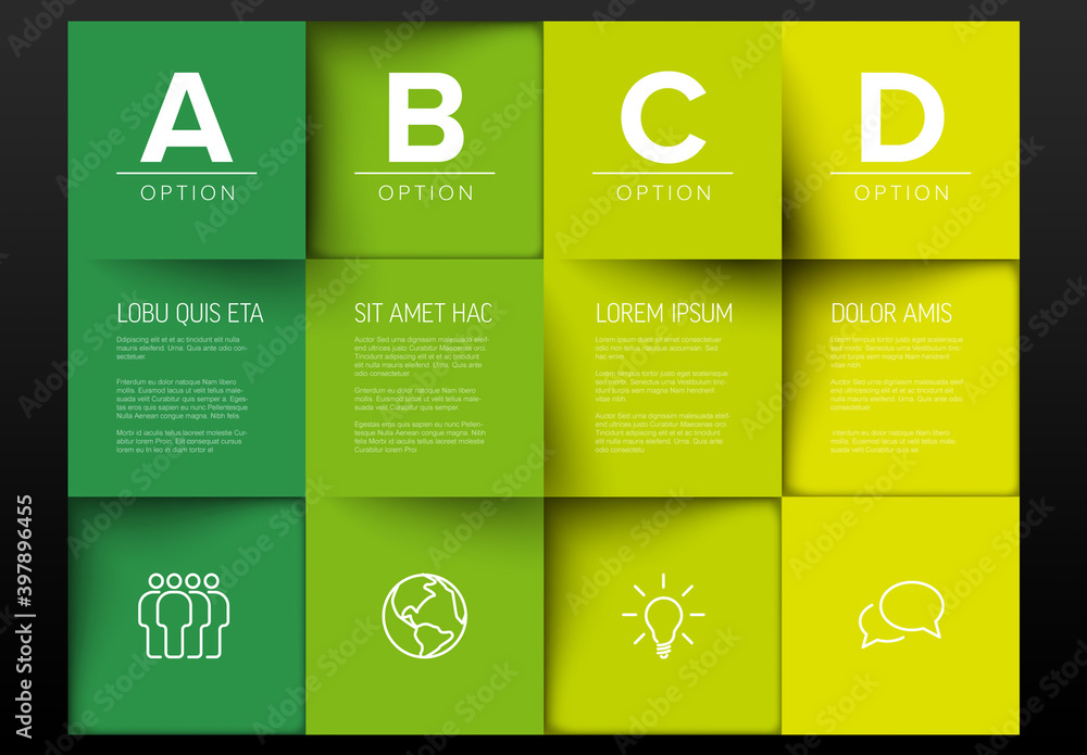 Schema Template with Icons Stock Template | Adobe Stock