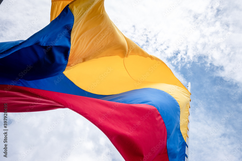 Bandera de Colombia, tricolor, simbolo patrio de la república de ...