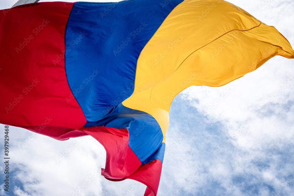 Bandera de Colombia, tricolor, simbolo patrio de la república de ...