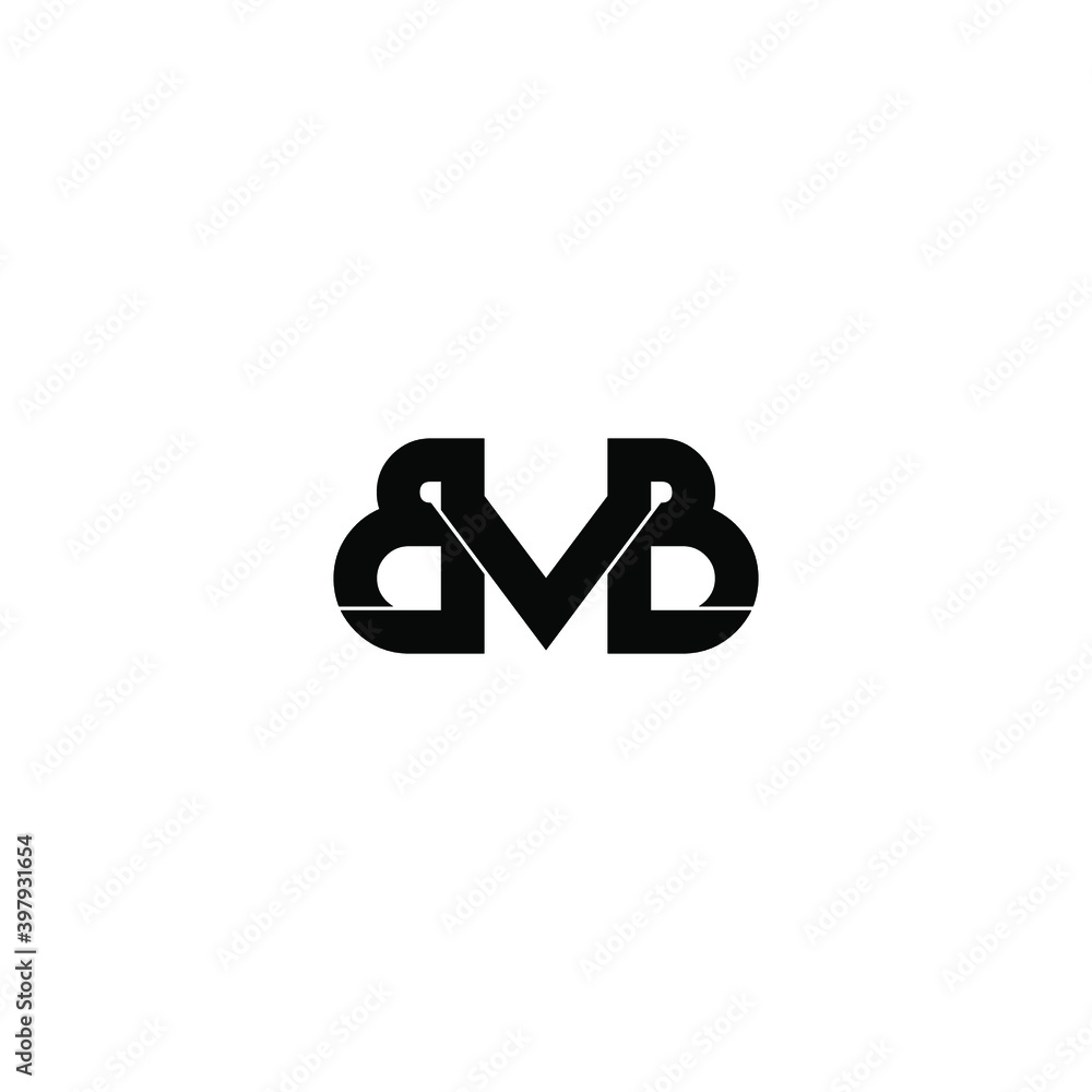 bmb letter original monogram logo design Stock Vector | Adobe Stock