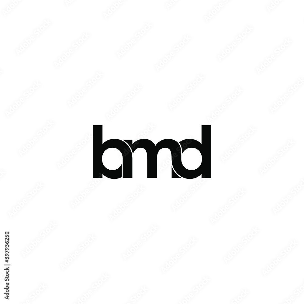 bmd letter original monogram logo design Stock-Vektorgrafik | Adobe Stock