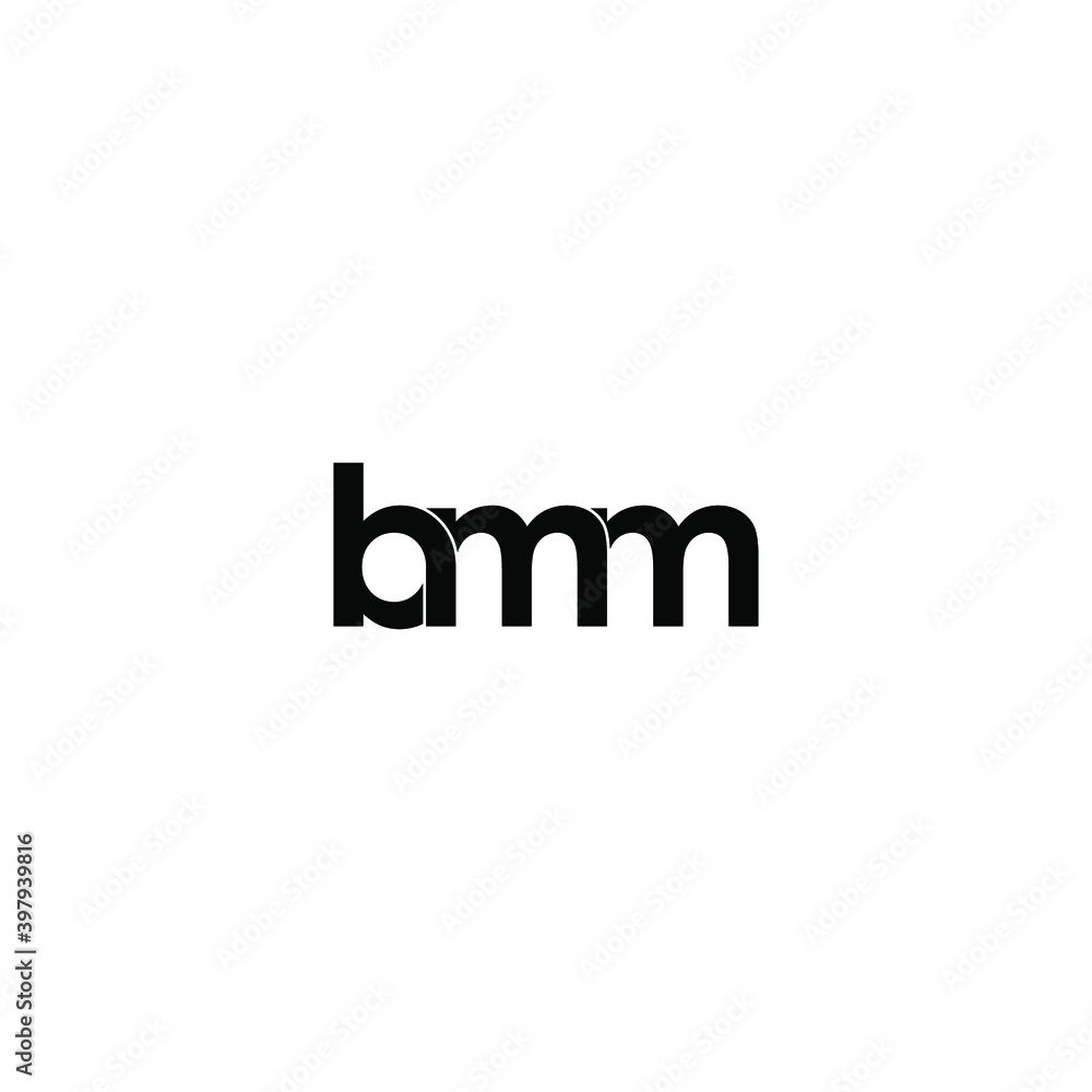 bmm letter original monogram logo design Stock Vector | Adobe Stock
