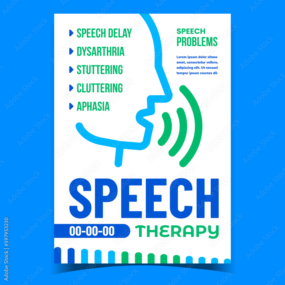Colorful Speech Therapy Posters