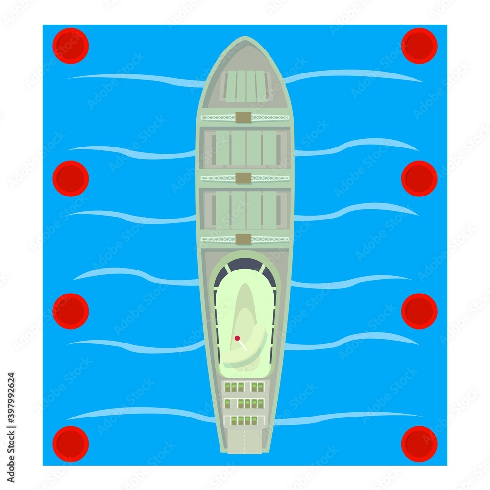 Roro ship icon. Isometric illustration of roro ship vector icon for web ...