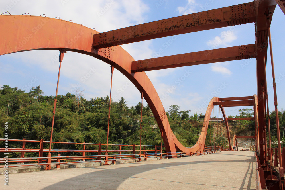 beautiful red color bridge background wallpaper photos, construction ...