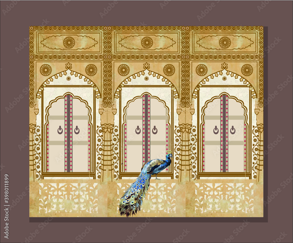 Royal beautiful indian arches Stock Vector | Adobe Stock