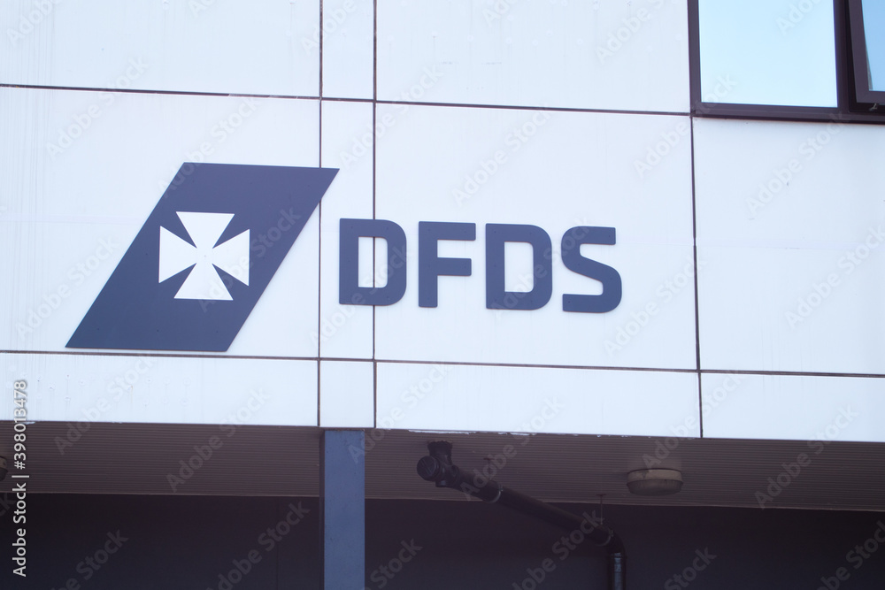 Exterior of DFDS corporate buildings at Port of Tyne terminal. Showing ...