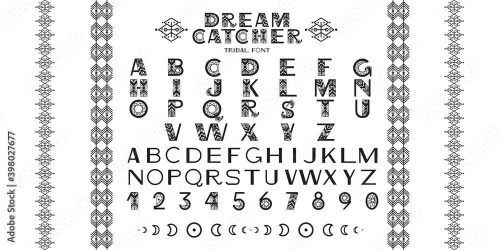 Tribal Lettering Font